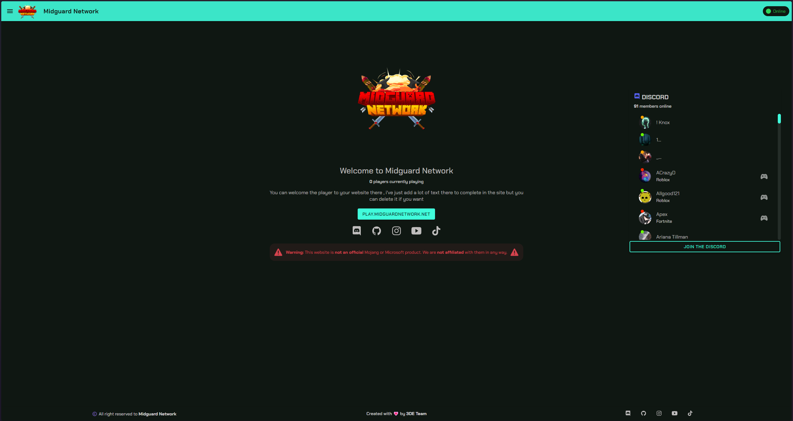 Mc Simple Website ⚡(Mutli Lang)⚡ | SpigotMC - High Performance Minecraft Software